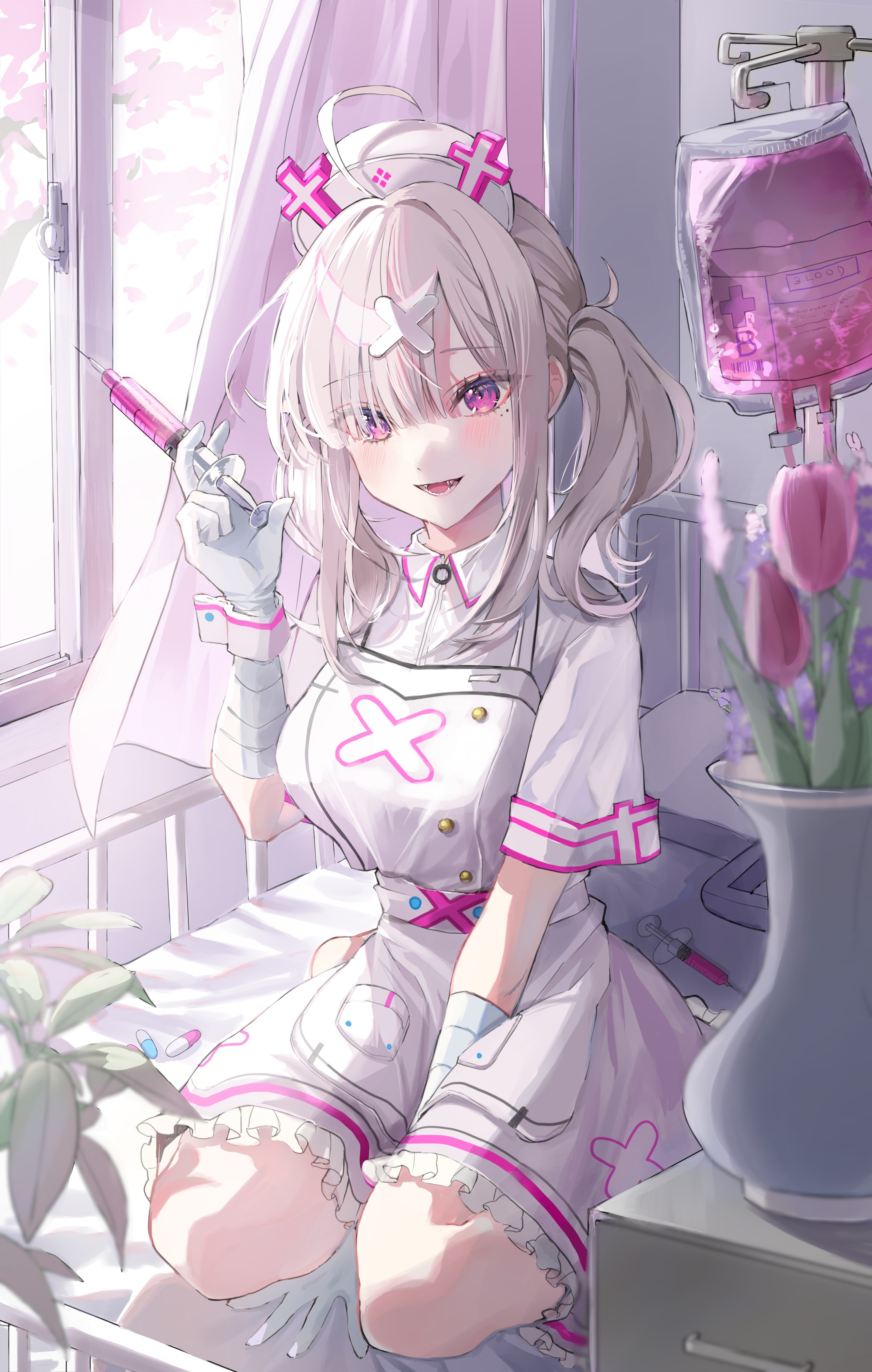 kuuhaku (wutt5584) nijisanji sukoya kana bandages nurse | #1121723 | yande.re